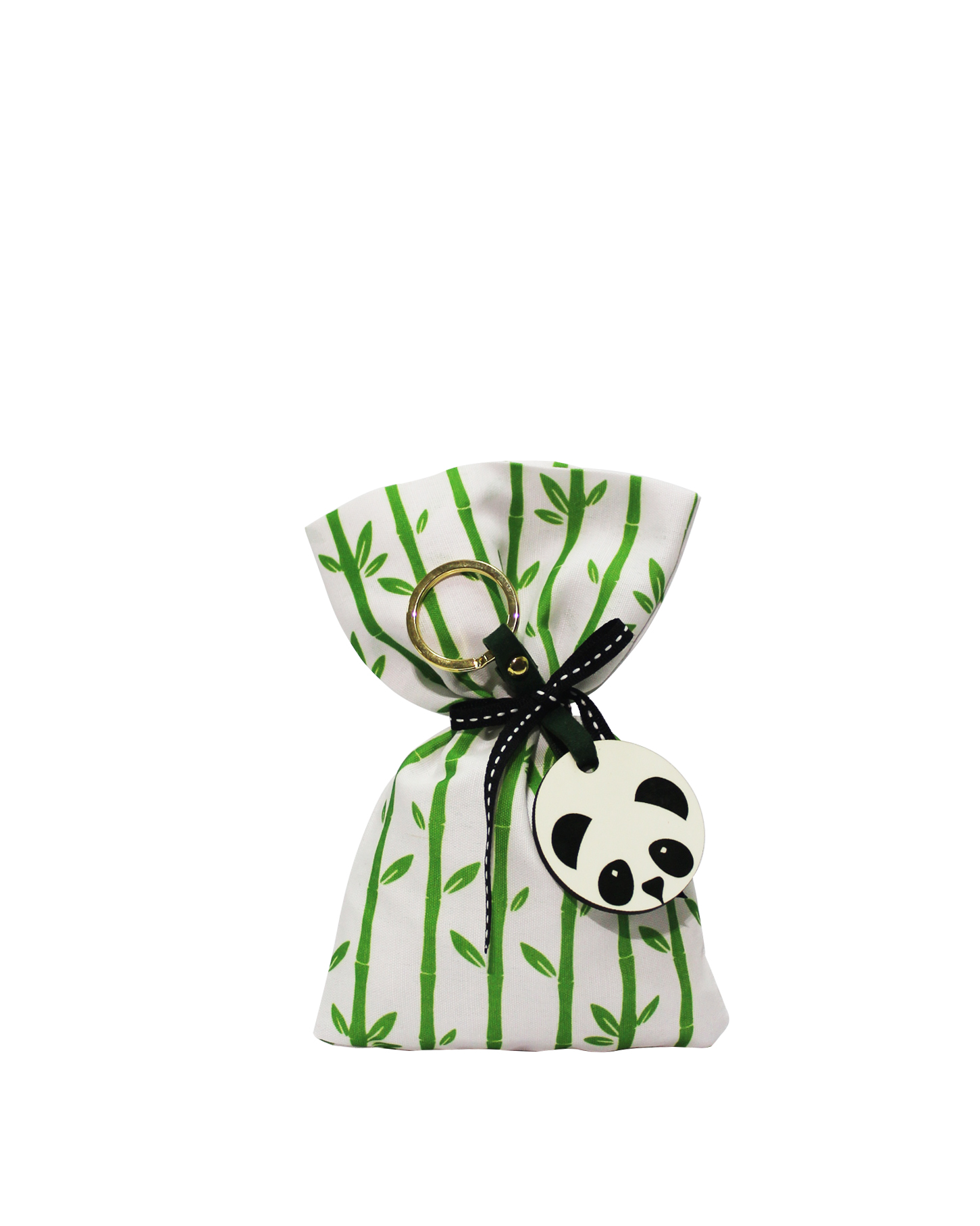 Μπομπονιέρα πουγκάκι με μπρελόκ Panda